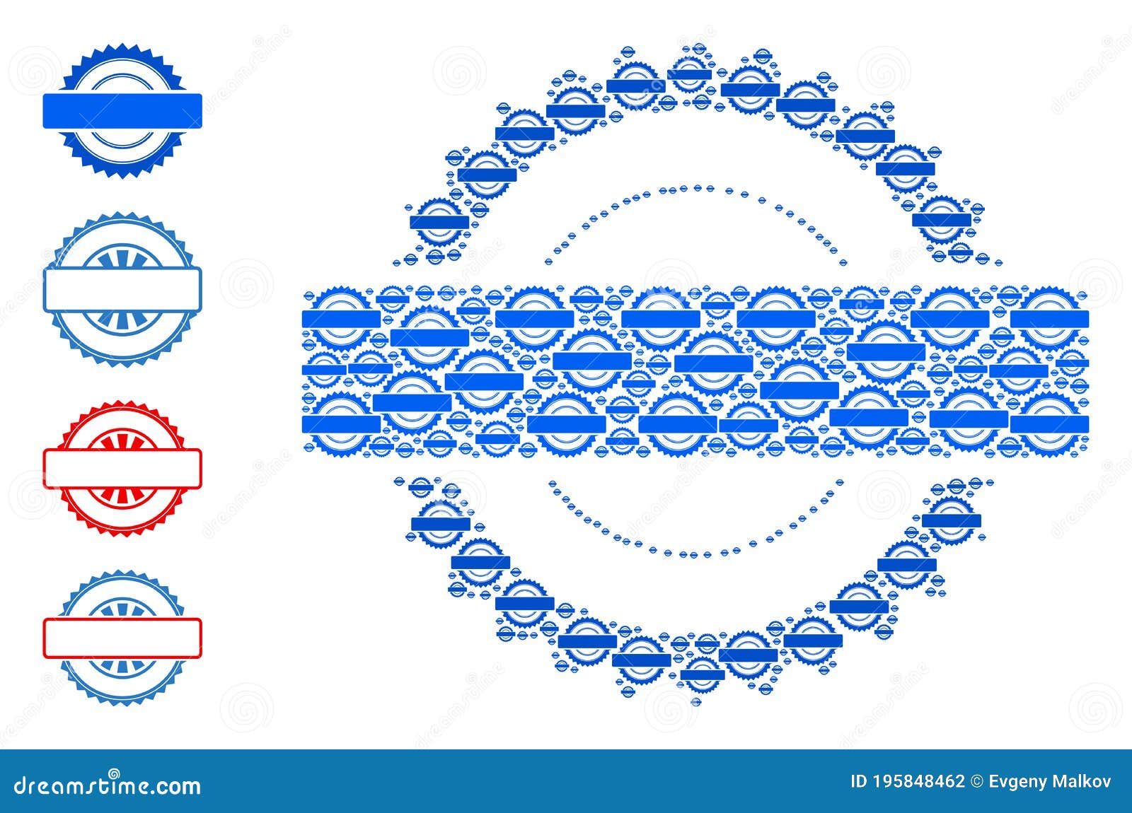 Seal Stamp Template Fractal Composition of Self Icons Stock Vector ... Seal Stamp Template Fractal Composition of Self Icons Stock Vector ...