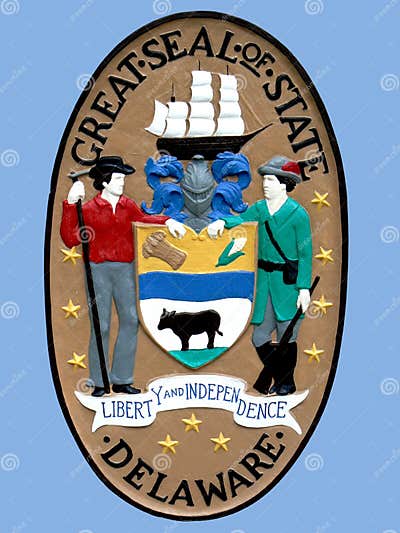 Seal of State of Delaware stock image. Image of american - 5276393