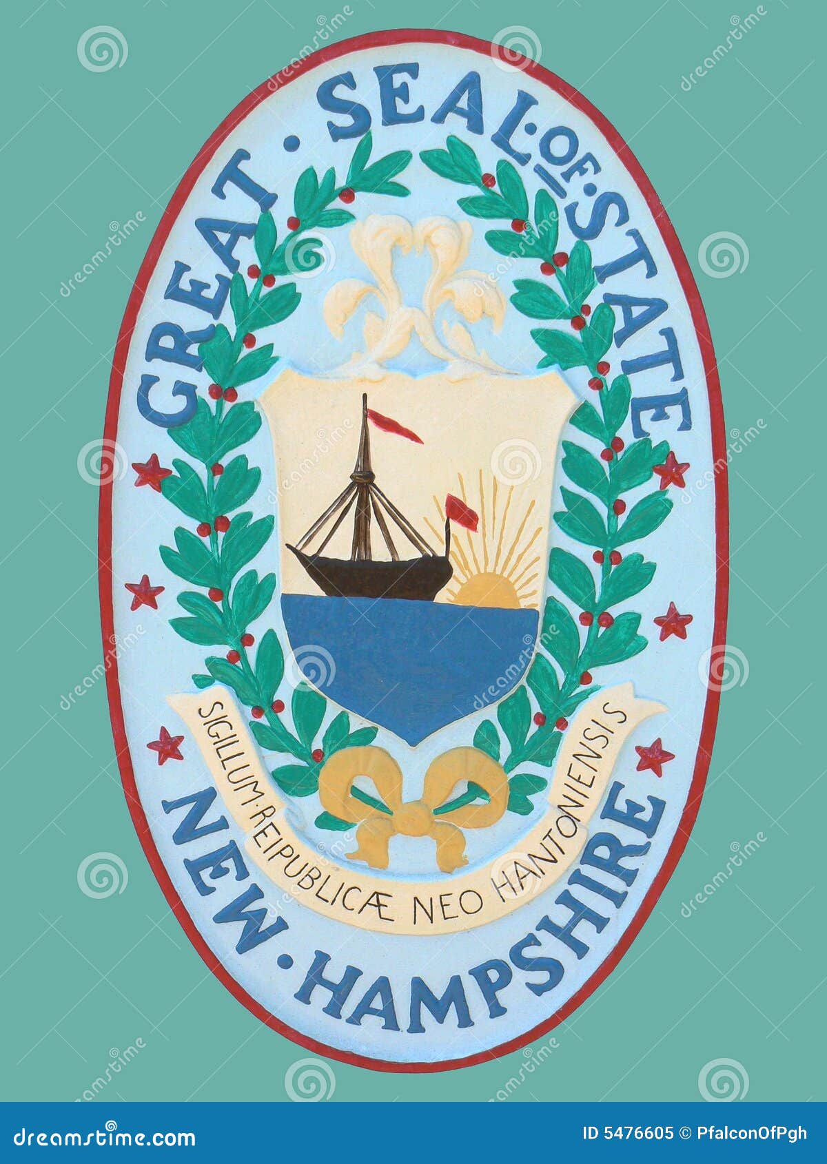 Seal of State of New Hampshire Stock Image - Image of travel, states ...