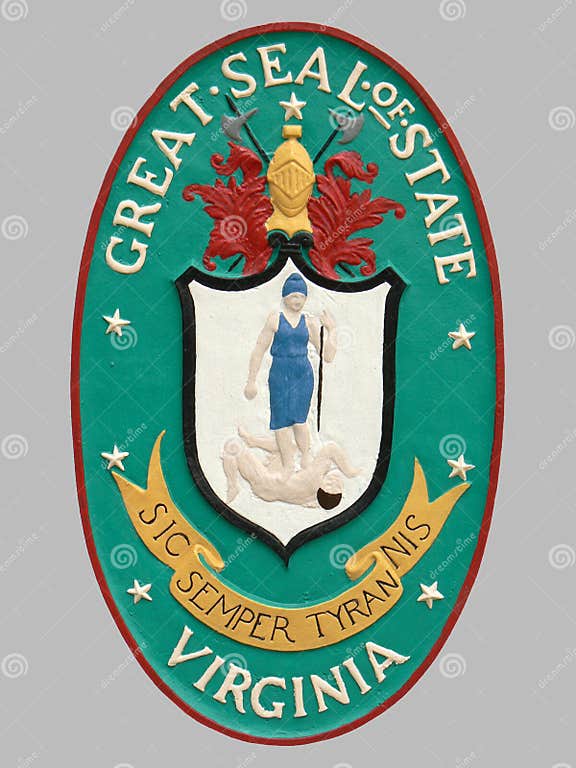 Seal of State of Virginia stock photo. Image of virginia - 5388344