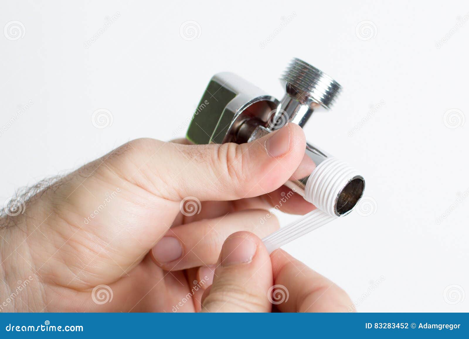 Seal the tap stock photo. Image of rubber, white, sealing - 83283452