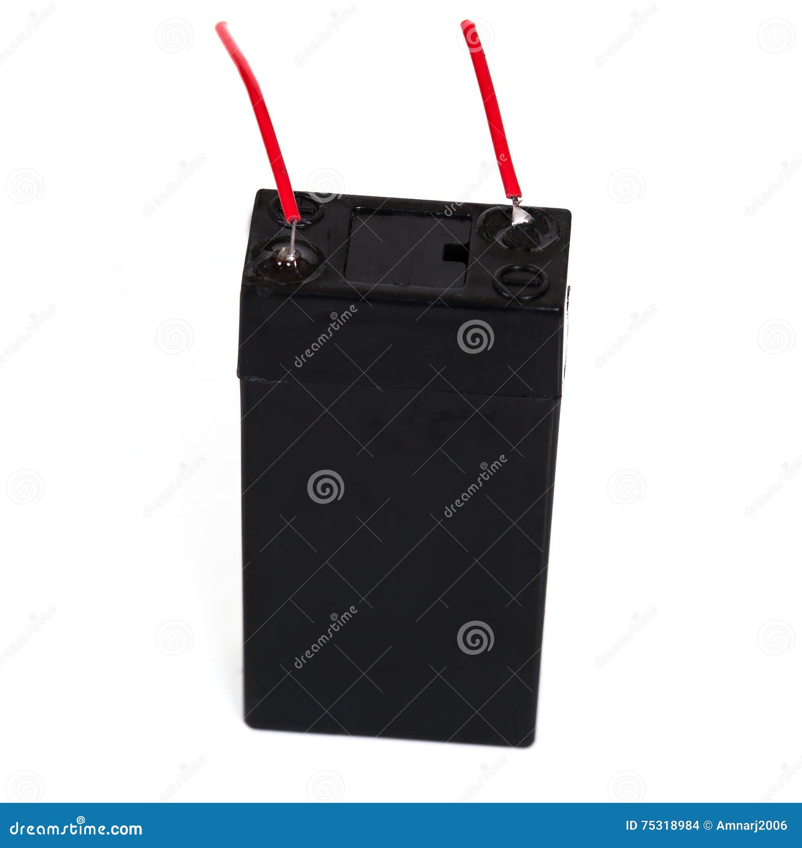 Sealed Battery Isolated on White Stock Photo - Image of surges ...