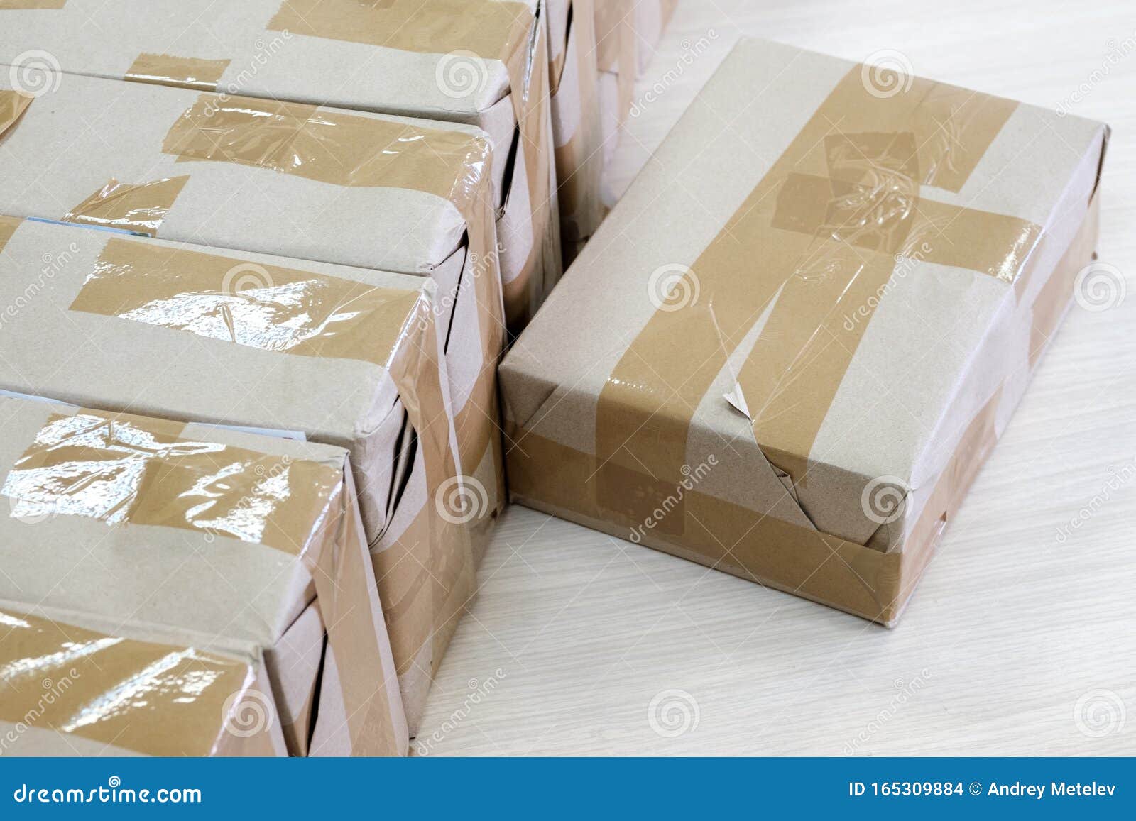 The Sealed Box is Next To the Other Boxes Stock Photo - Image of ...