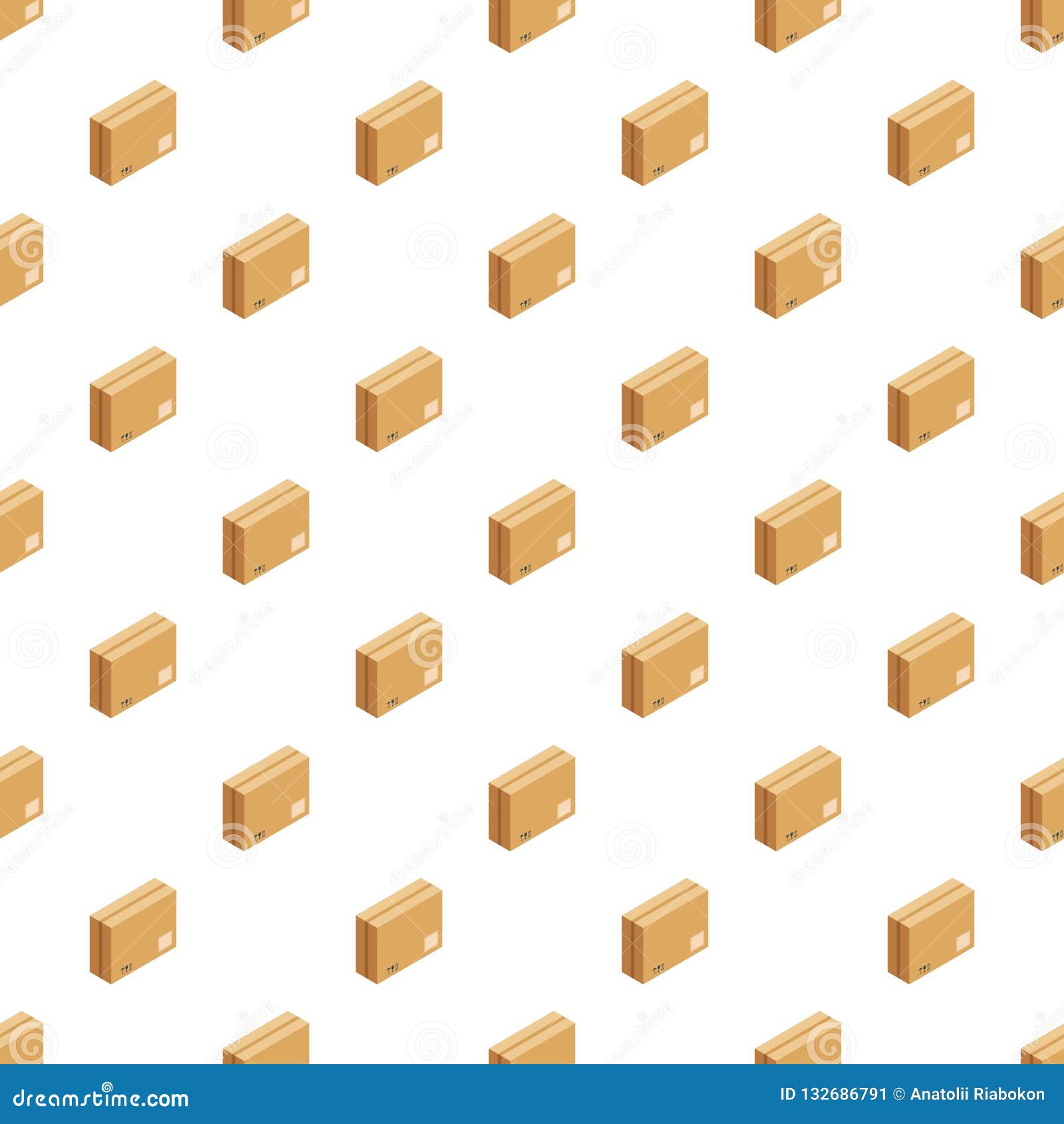 Sealed Box Pattern Seamless Vector Stock Vector - Illustration of ...