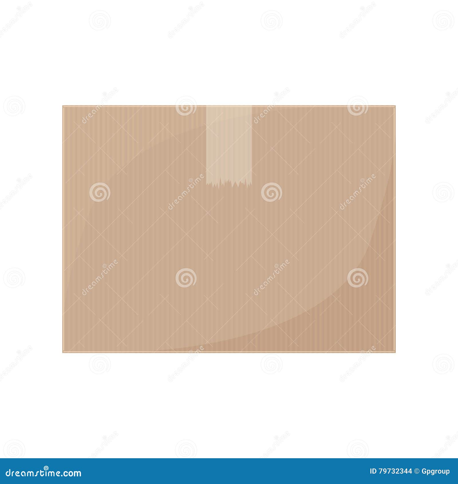 Sealed Packaging Tape in Carton Stock Vector - Illustration of lock ...