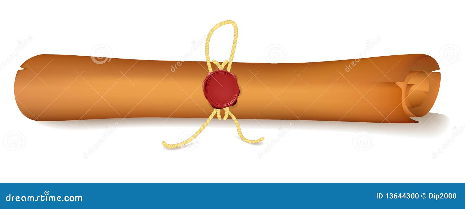 Sealed Parchment Stock Photo - Image: 13644300