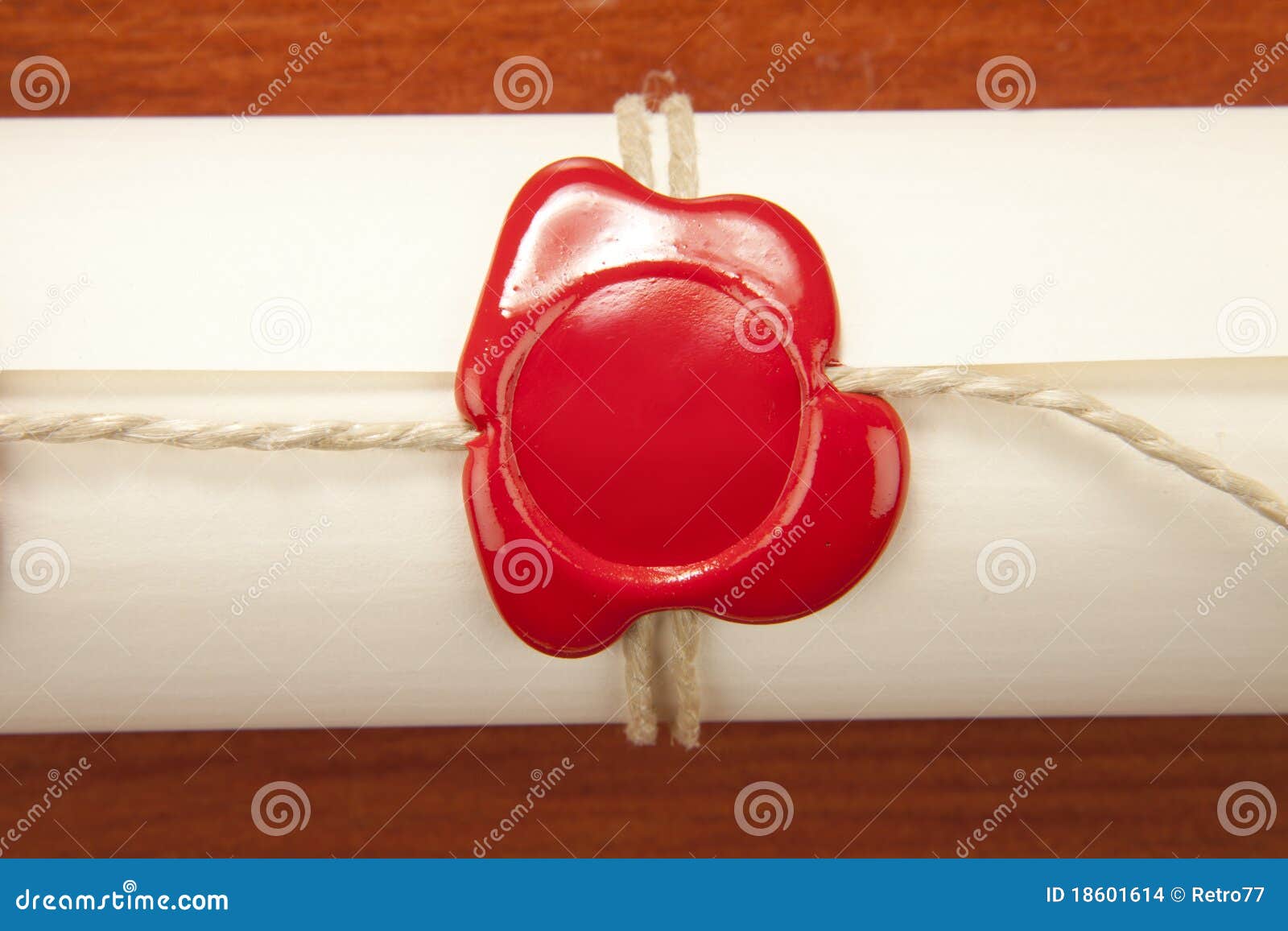 Sealed scroll document stock photo. Image of diploma - 18601614
