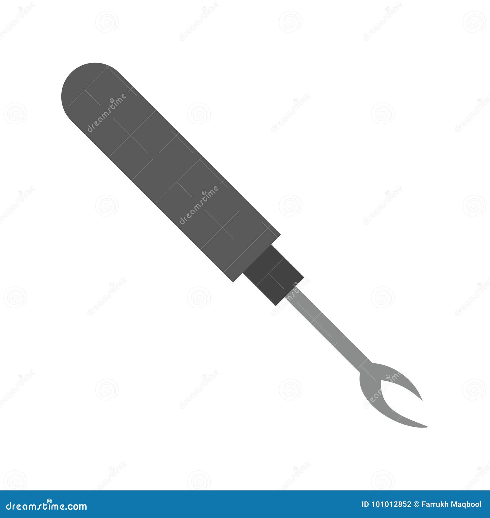 Seam Ripper stock vector. Illustration of ripper, metal - 101012852