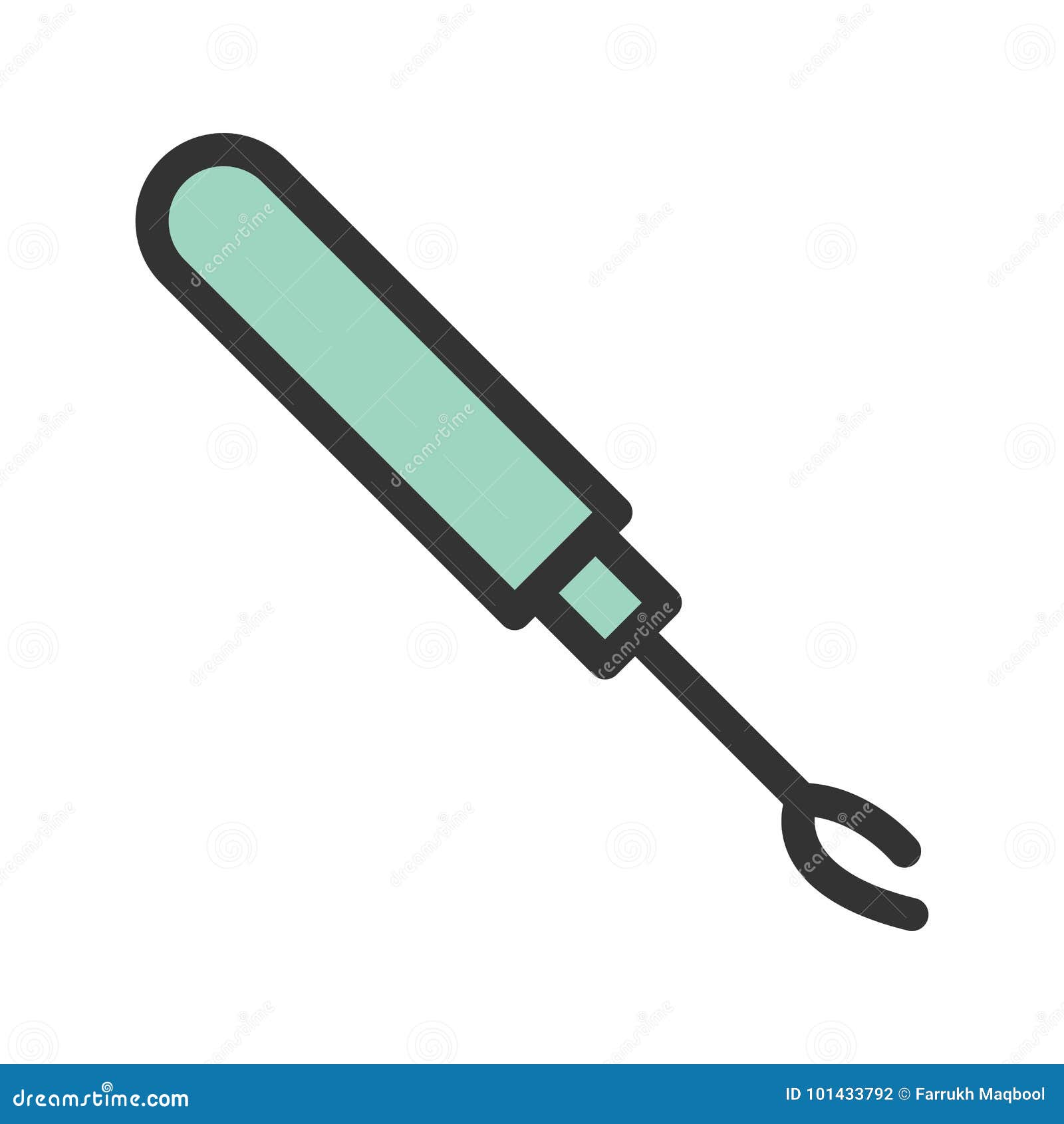 Seam Ripper stock vector. Illustration of concept, cloth - 101433792