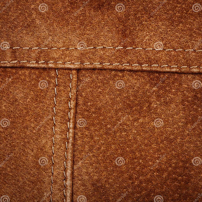 Seam on suede product stock image. Image of natural, hide - 23968697