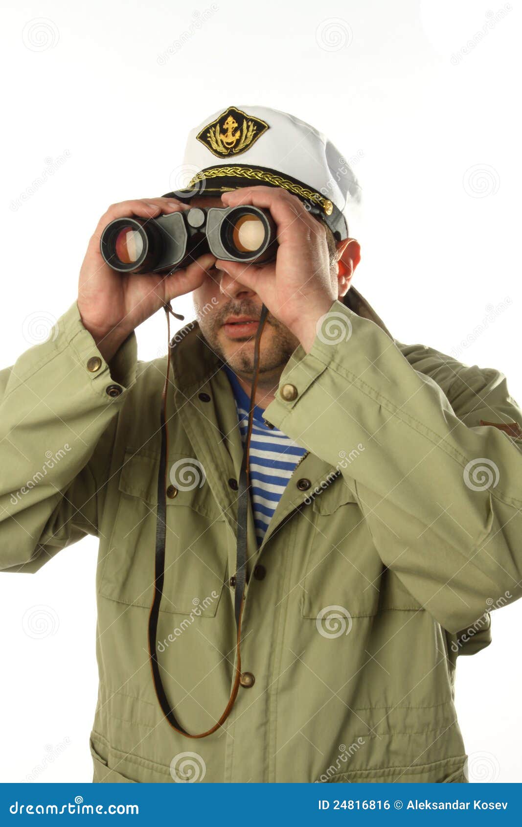 Seaman stock photo. Image of person, seaman, binocular - 24816816