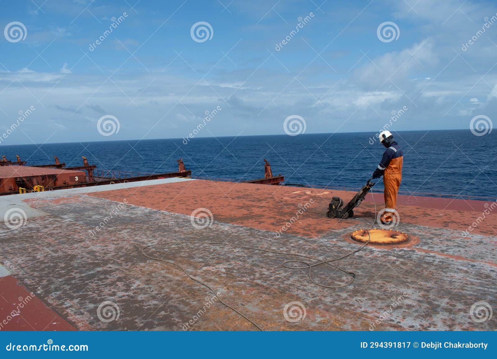 Hatch Cover Maintenance On Board Ship Editorial Photo | CartoonDealer ...