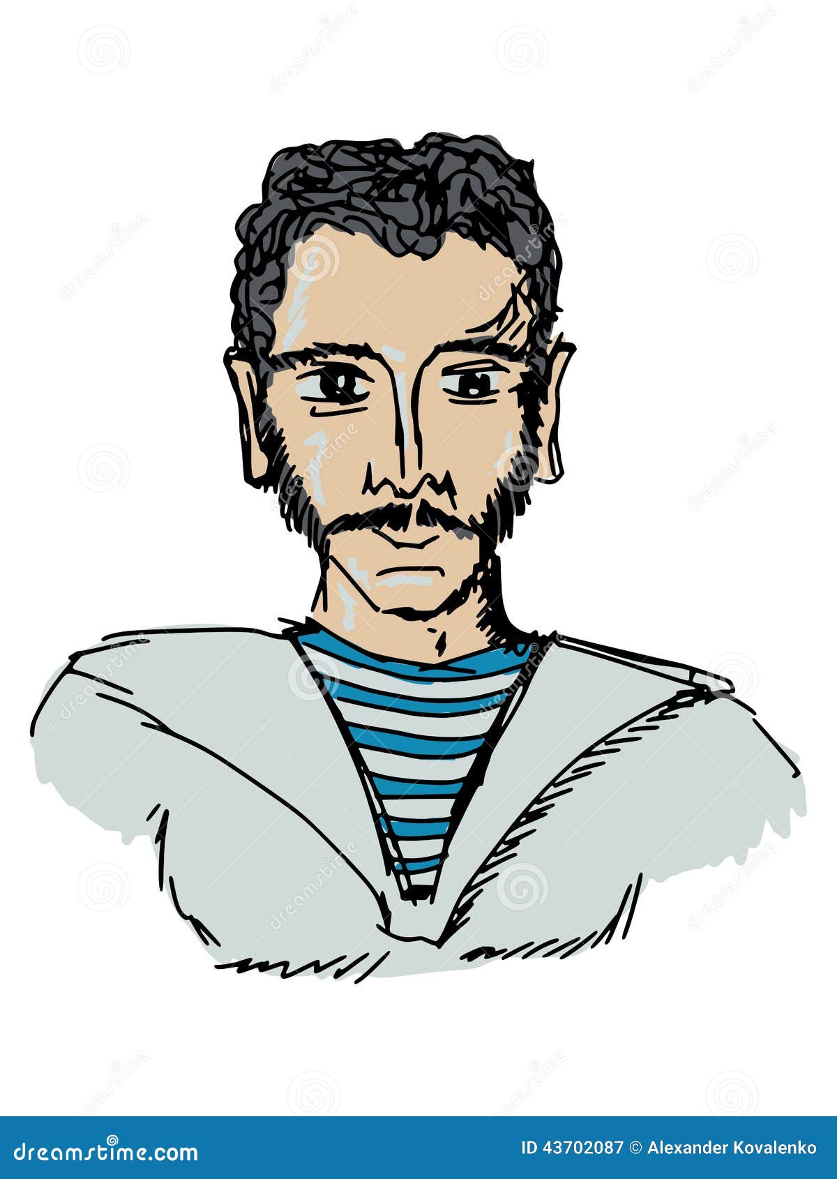 Seaman stock vector. Illustration of sailor, seaman, regatta - 43702087