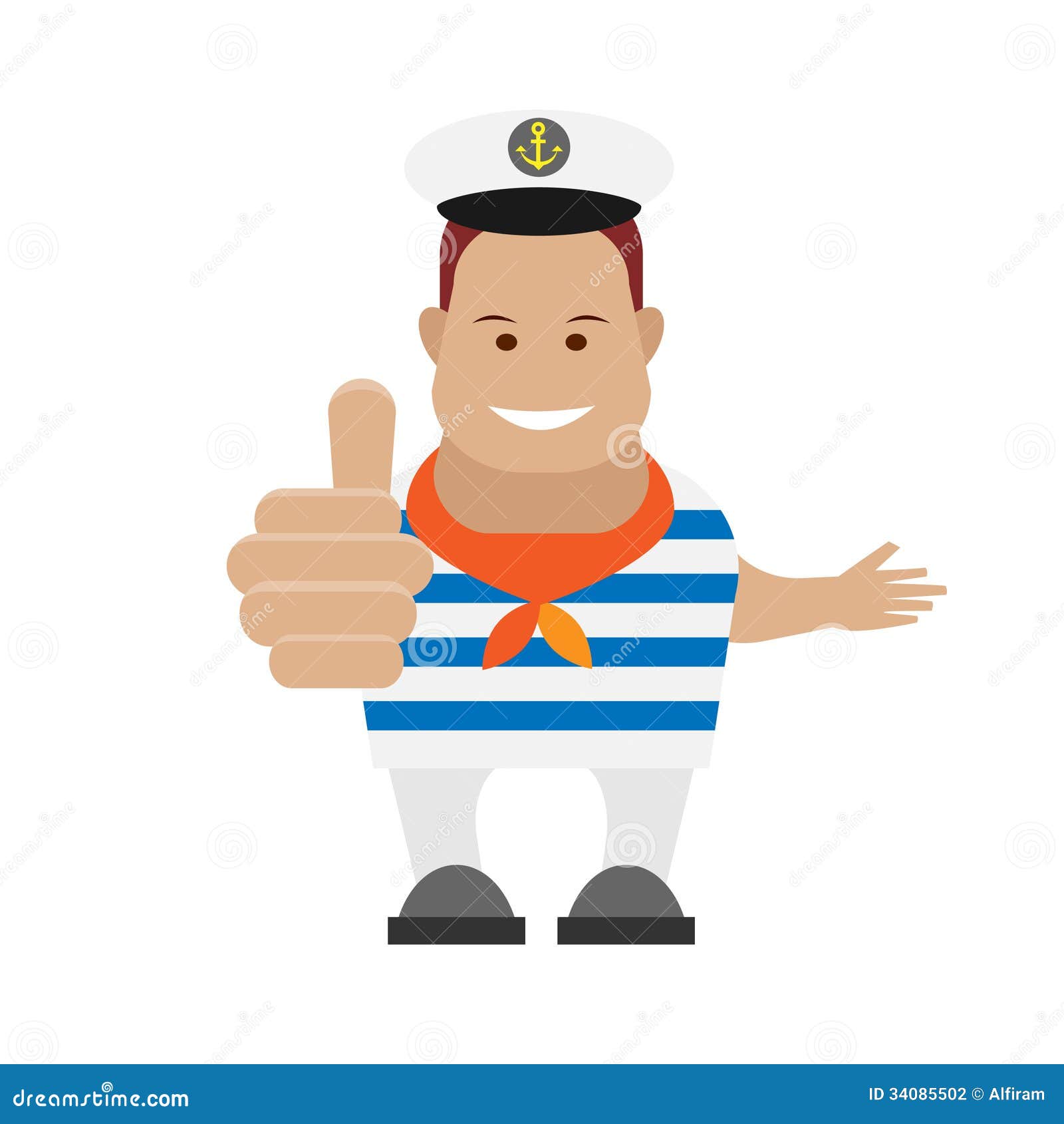 Seaman stock vector. Illustration of isolated, design - 34085502