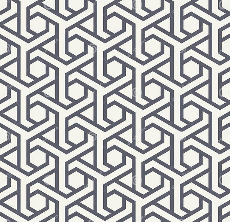 Seamles Geometric Pattern with Hexagons and Triangles - Vector Eps8 ...