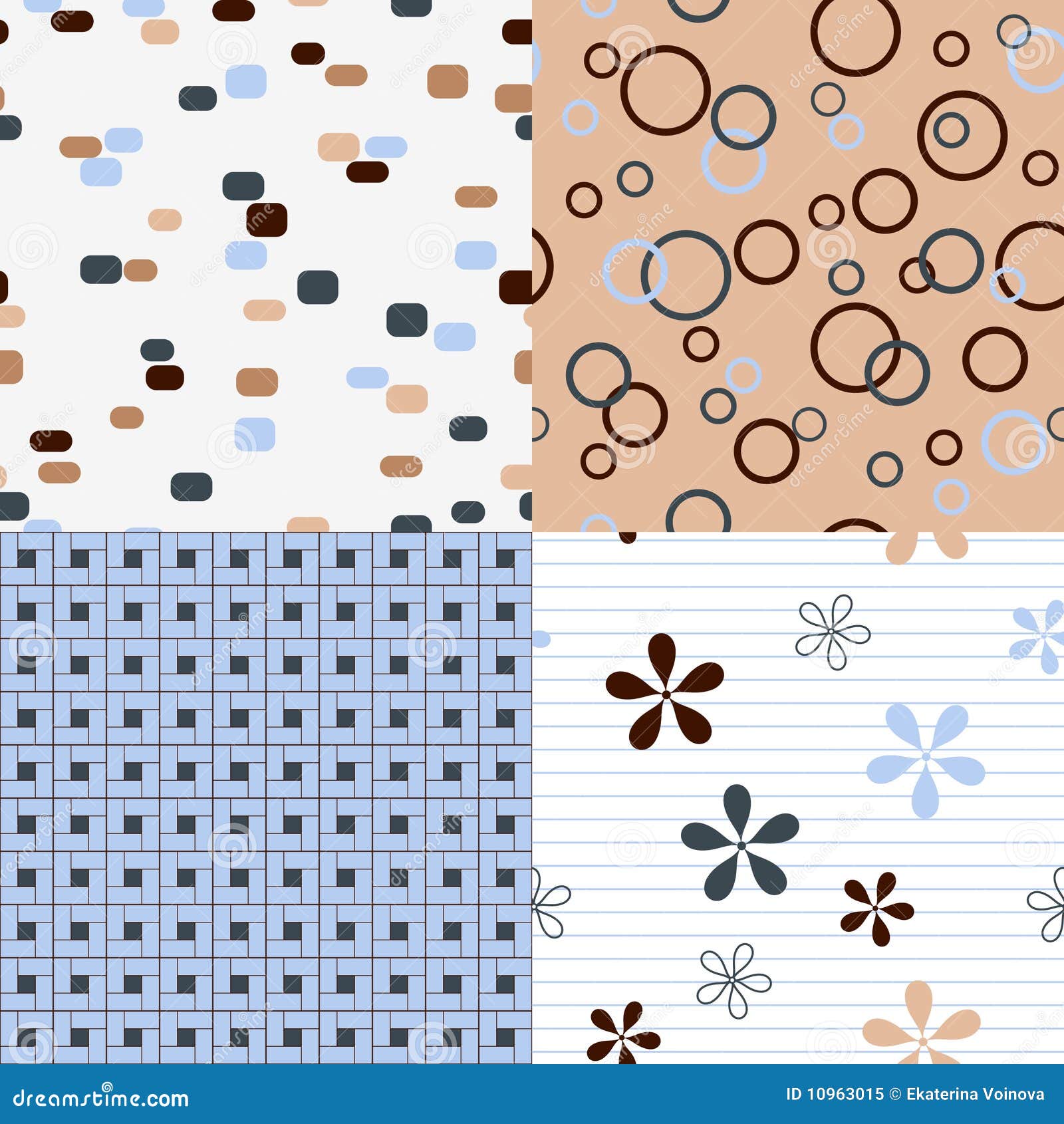 Seamles patterns stock vector. Illustration of abstract - 10963015