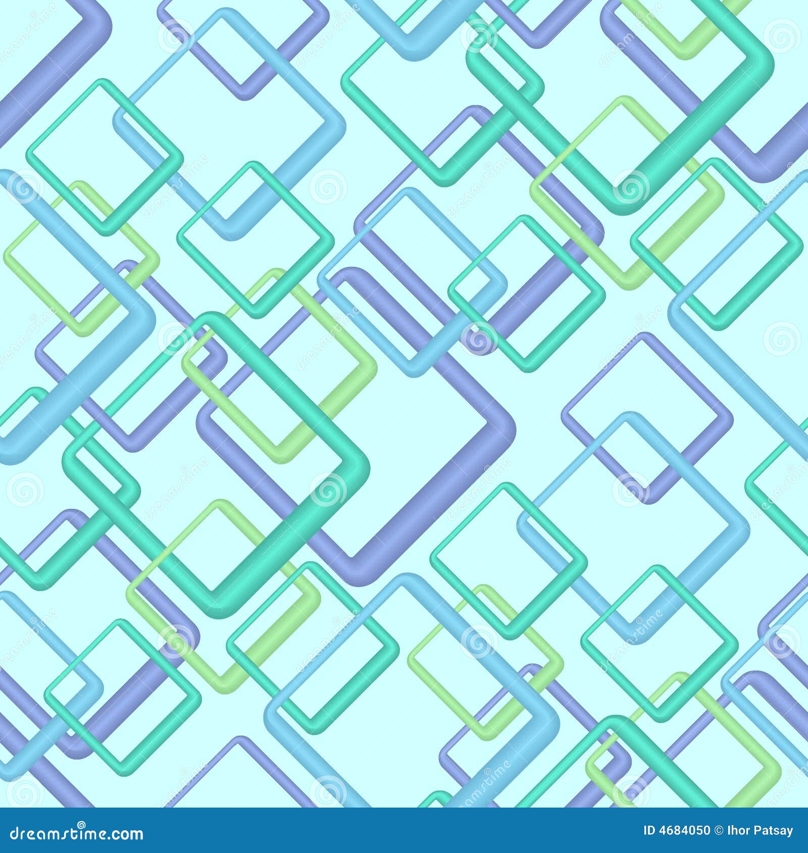 Seamless 3d Rectangles Pattern Stock Vector - Illustration of wallpaper, rounded: 4684050