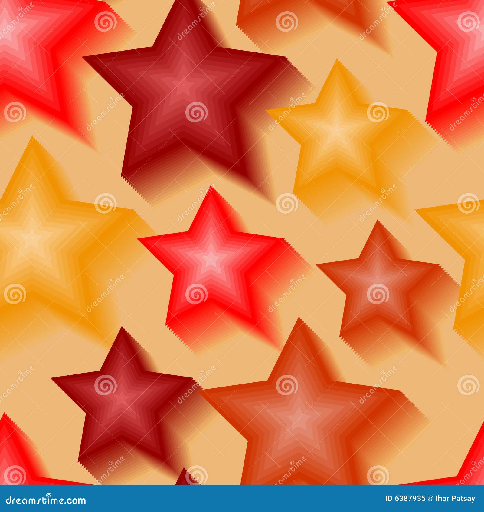 Seamless 3d star pattern stock vector. Illustration of seamless - 6387935