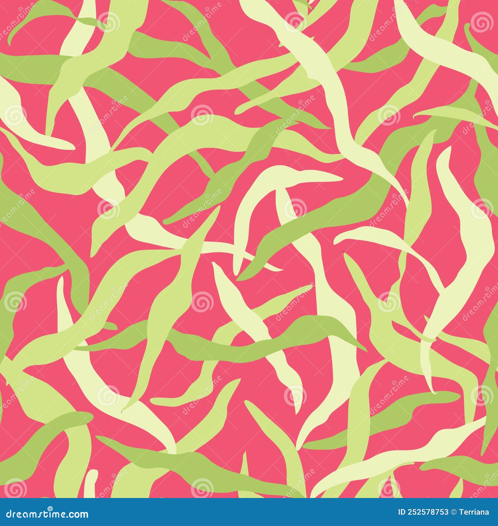 Seamless Abstract Background. Artistic Pattern with Natural Organic ...