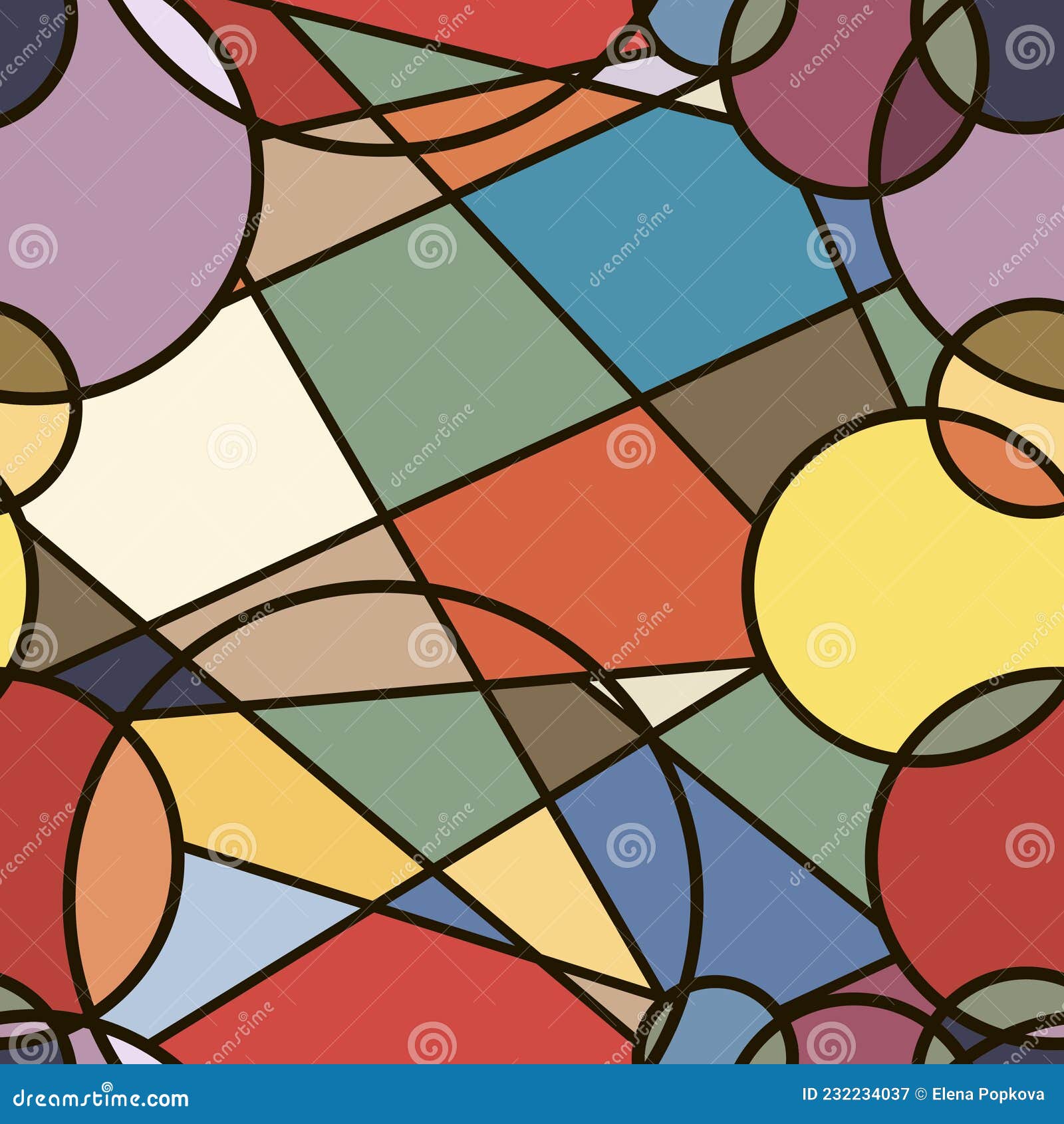 Geometry-01Seamless Abstract Background with Coloured Geometric Figures ...