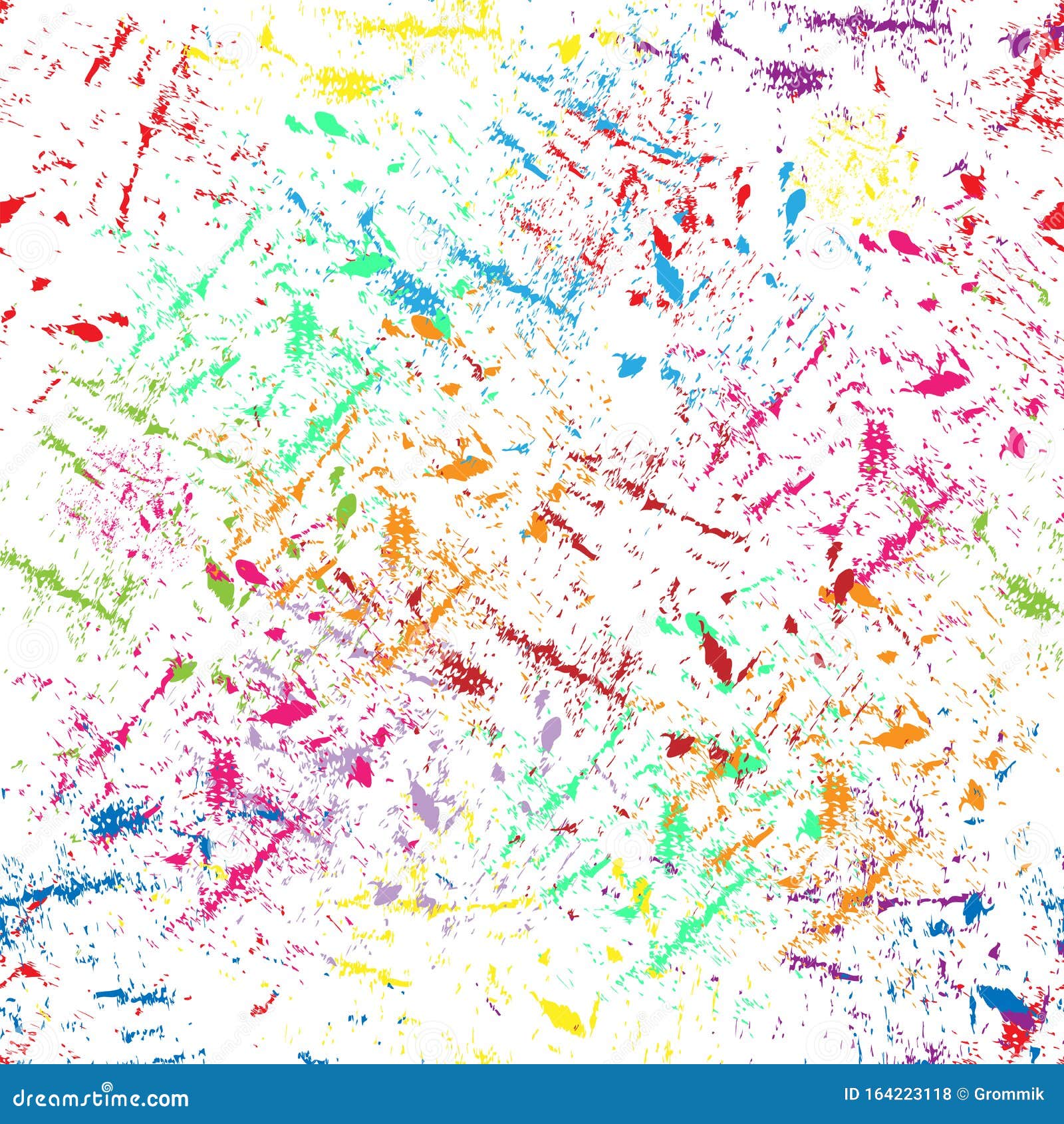 Seamless Abstract Background with Dabs of Color Paint for Textiles ...