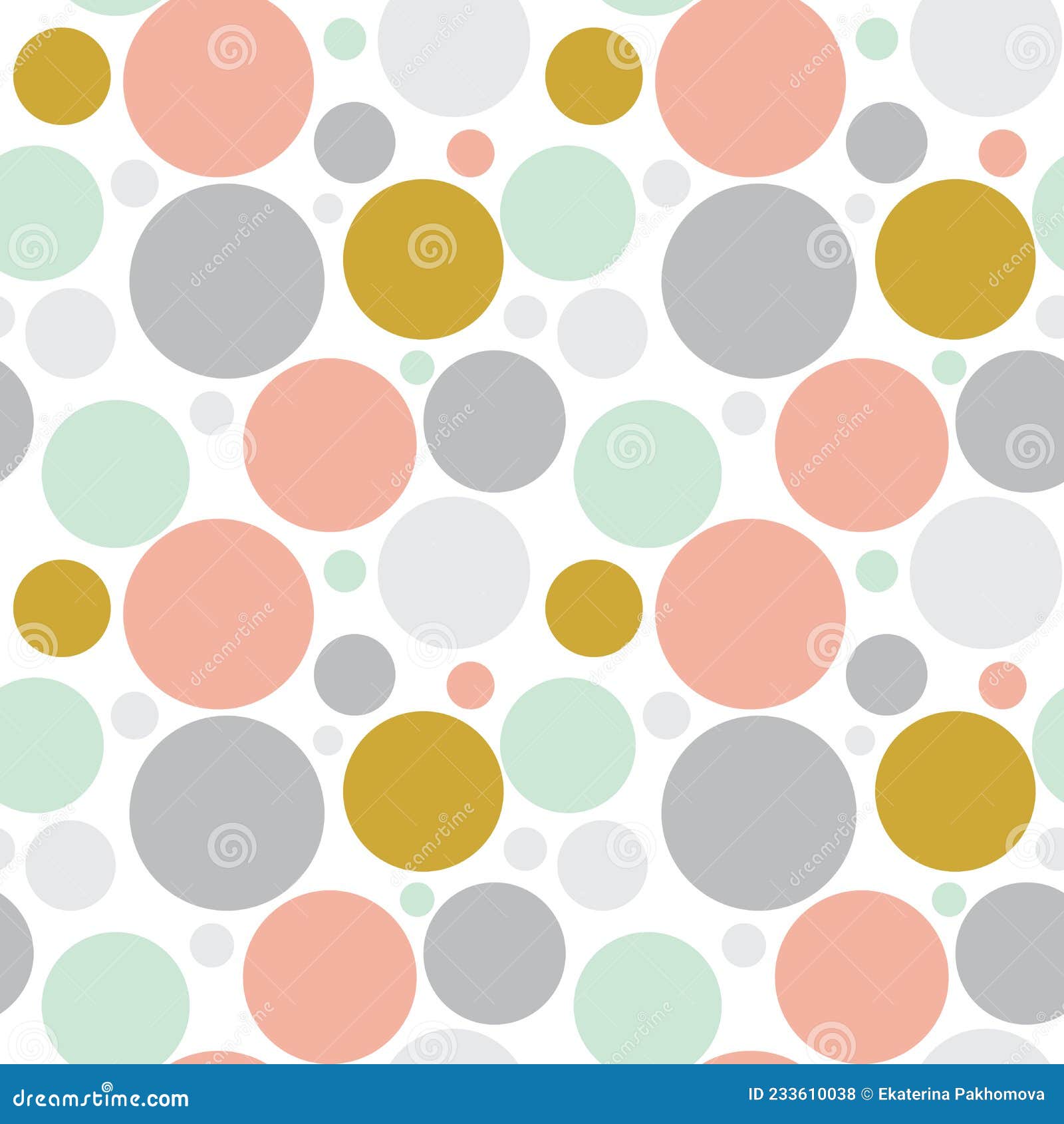 Seamless Abstract Background with Dots, Circles. Messy Infinity Dotted ...