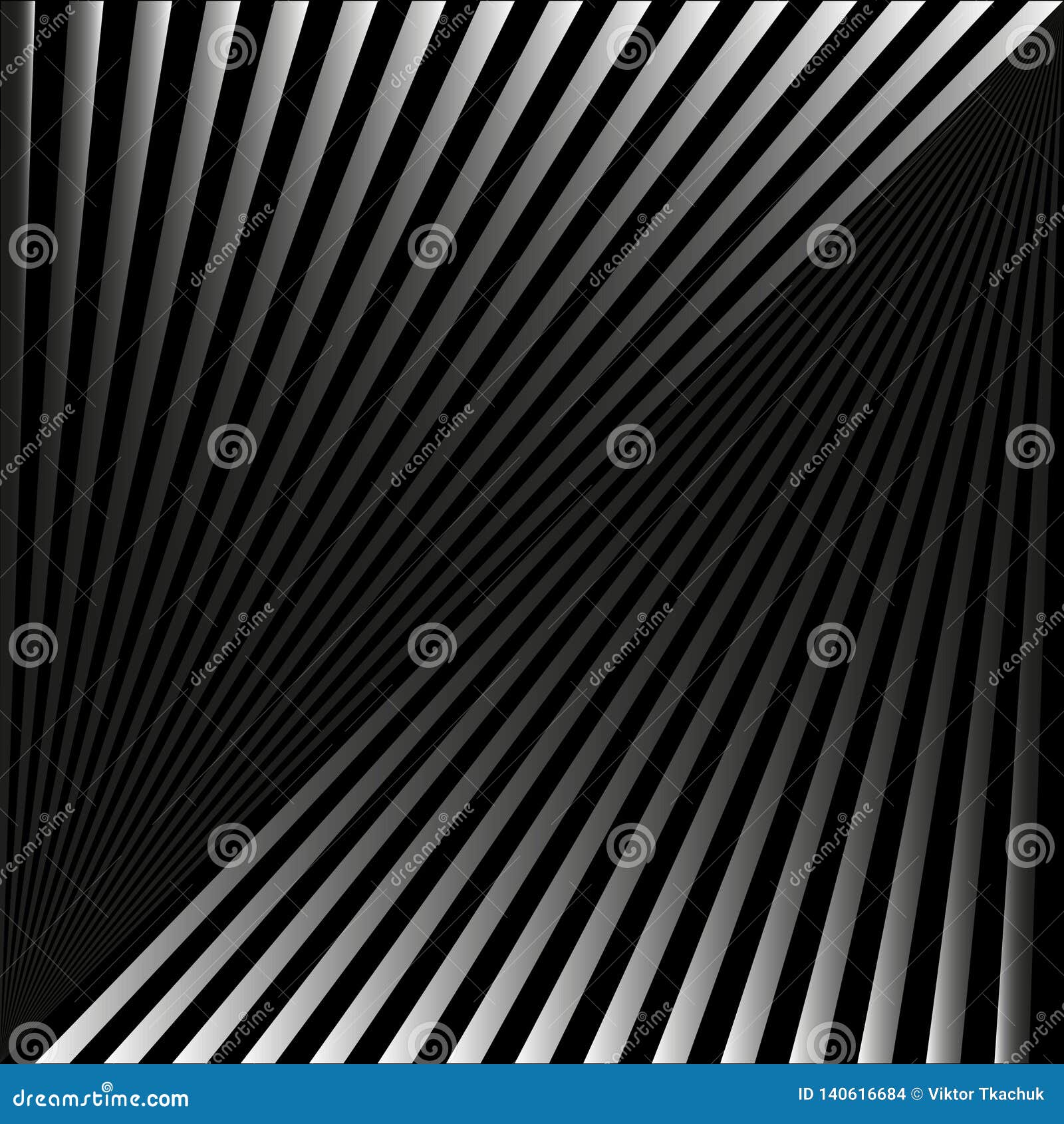 Abstract Background in the Form of Gray Rays and Stripes on Black ...