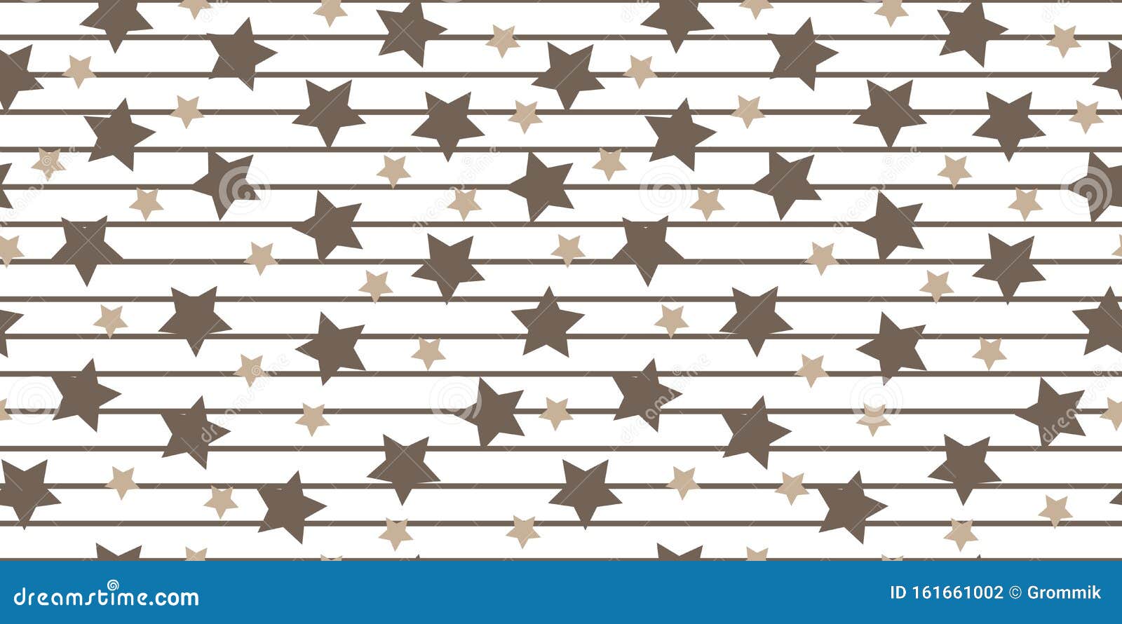 Abstract Seamless Background with Horizontal Lines and Stars Stock ...