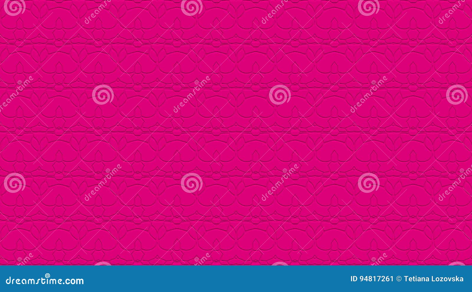 Seamless Abstract Background in Hot Pink Tones with Scribbles Stock ...