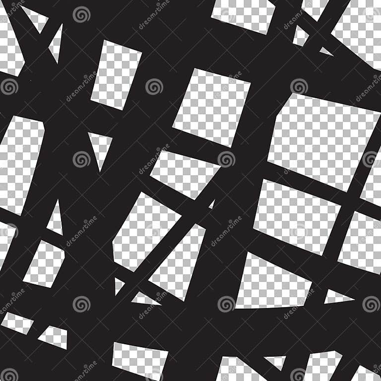 Seamless Abstract Background from Intersecting Black Lines Stock Vector ...