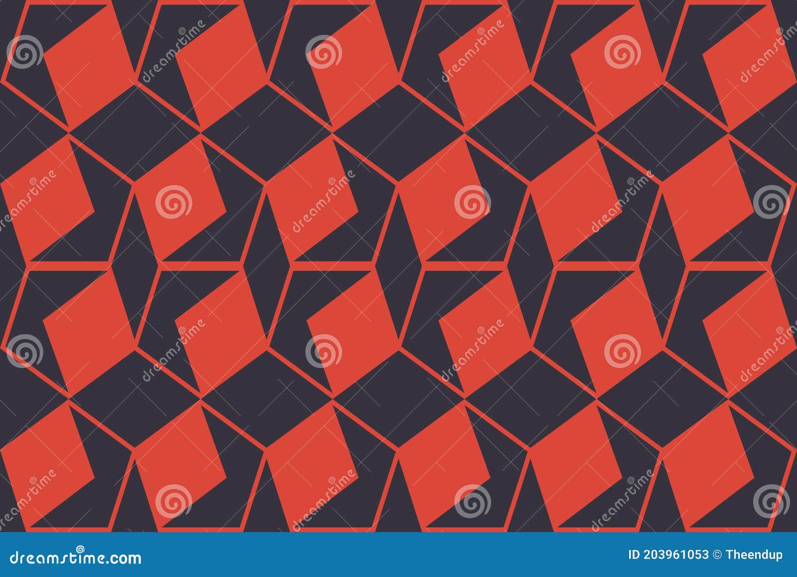 Seamless, Abstract Background Pattern Made with Rhomboidal Geometric ...