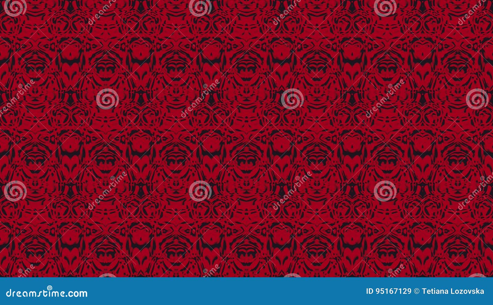 Seamless Abstract Background in Red and Black Tones Stock Illustration ...