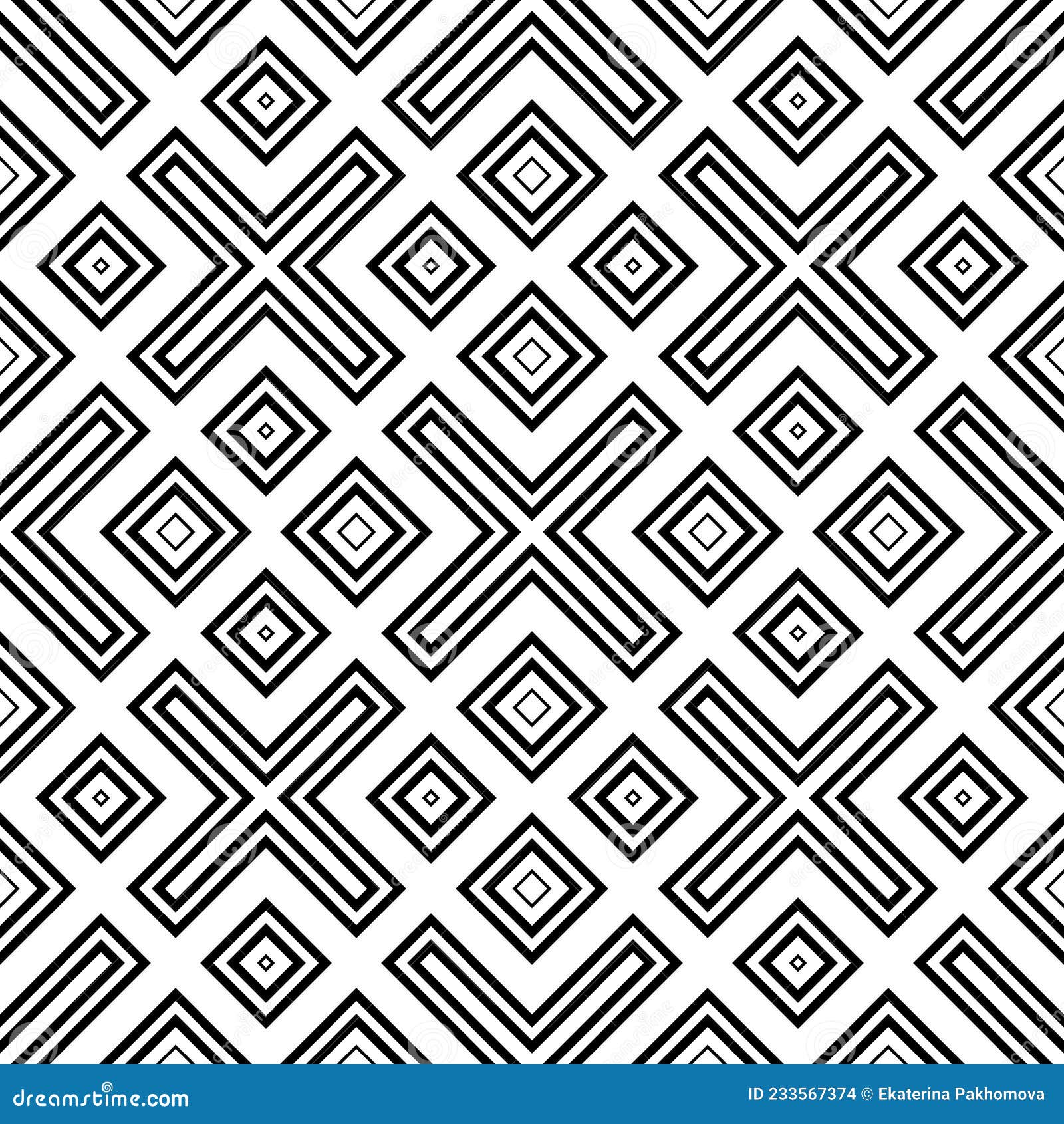 Seamless Abstract Background with Rhombuses. Checkered Infinity ...