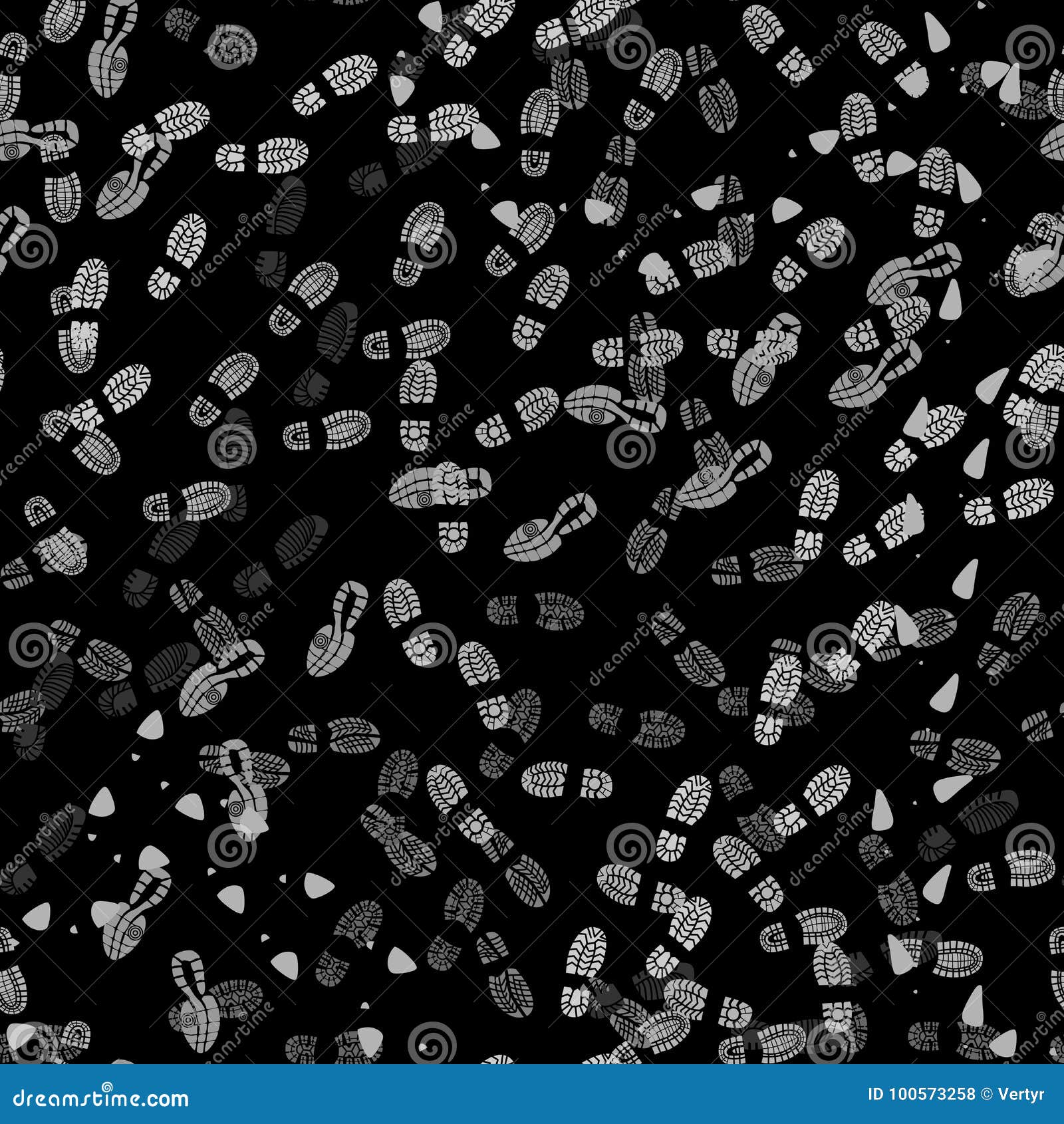 Seamless Abstract Background of Shoes Prints. Stock Vector ...