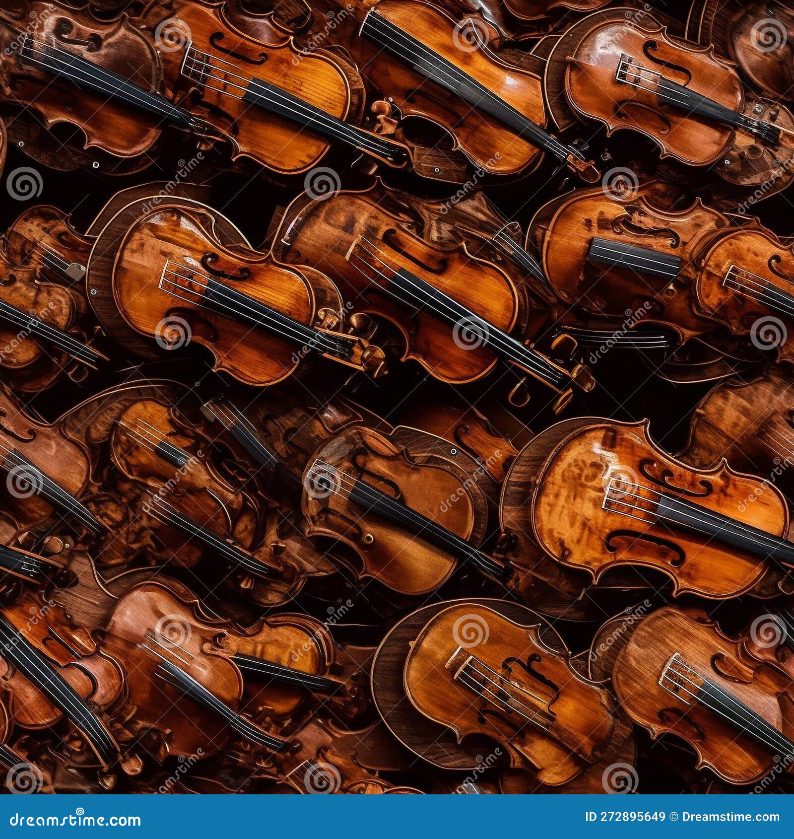 A Music Theme of Violins Seamless Abstract Background Tile - Generative ...