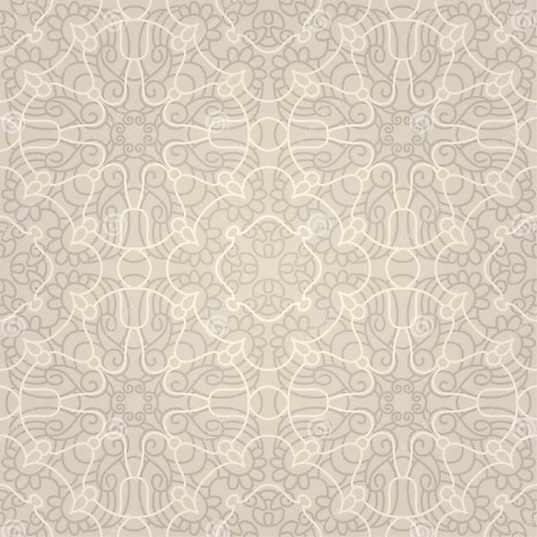 Seamless Abstract Beige Pattern. Stock Vector - Illustration of ...