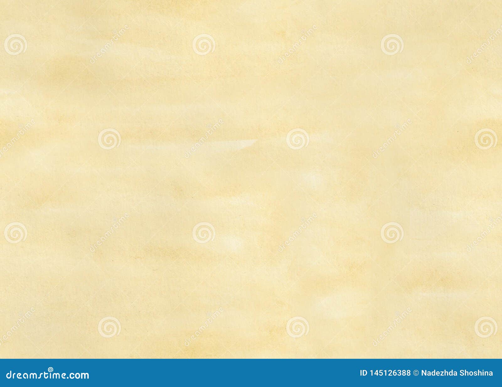 Beige Watercolor, Background With Clear Borders And Natural Splashes ...