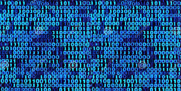 Seamless Abstract Binary Code Computer Programming Banner Generative Intelligence Stock Photo ...