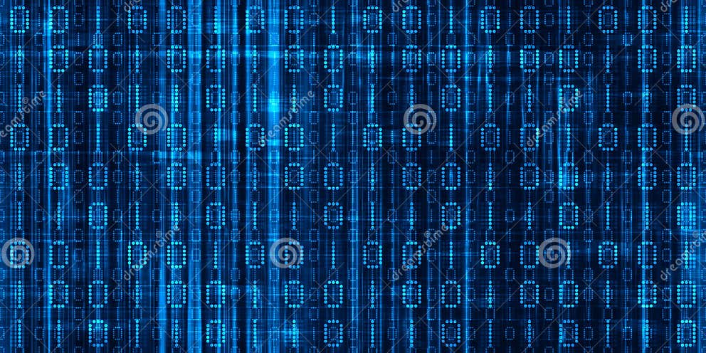 Seamless Abstract Binary Code Computer Programming, Big Data or Cyber Concept Background. Stock ...