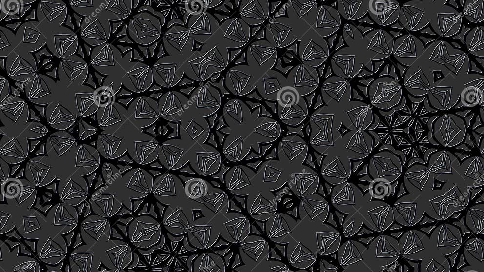 Seamless Abstract Black Embossed Pattern Background Wallpaper. High ...