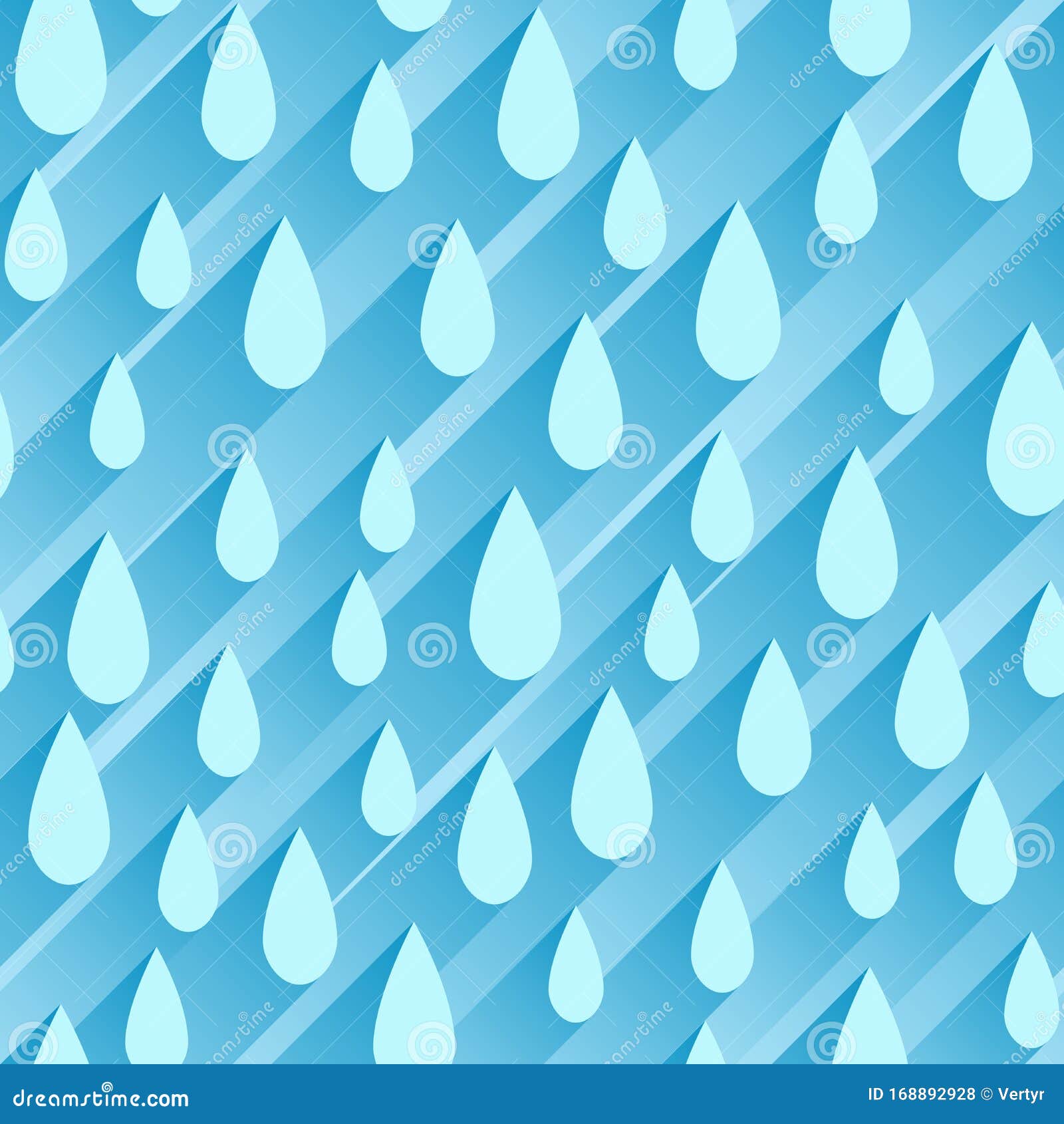 Seamless Abstract Blue Background with Raindrops. Stock Vector ...