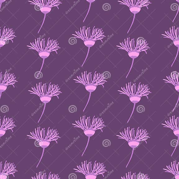 Seamless Abstract Blue Cornflower Pattern. Vector Illuctration Stock ...