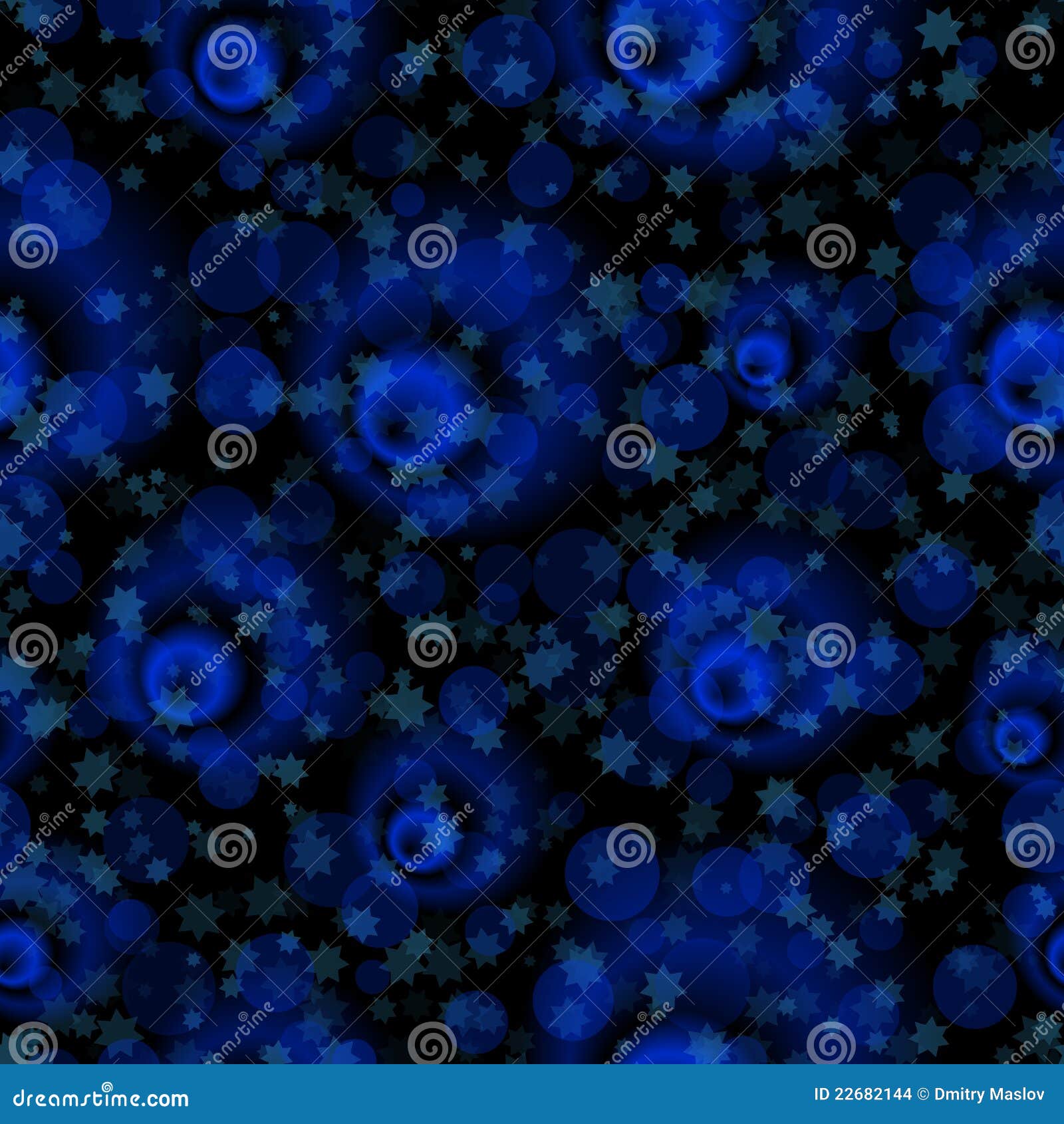 Seamless Abstract Blue Pattern Stock Vector - Illustration of texture ...