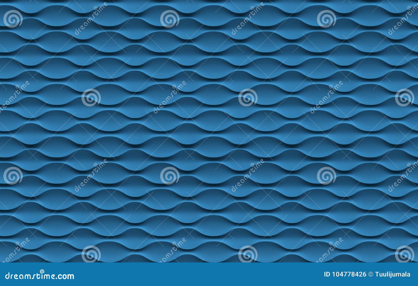 Seamless Abstract Blue Wave Textured Wall Stock Illustration ...