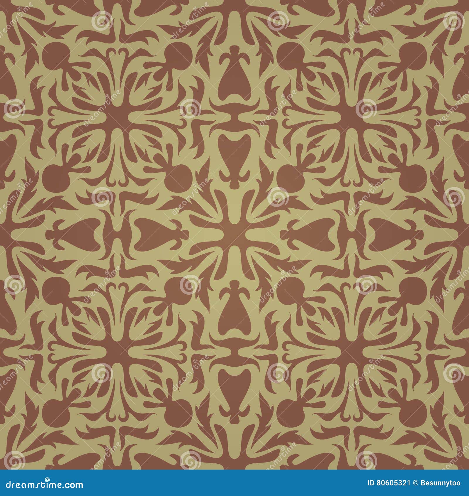 Seamless Abstract Brown Pattern with Gradient Stock Vector ...