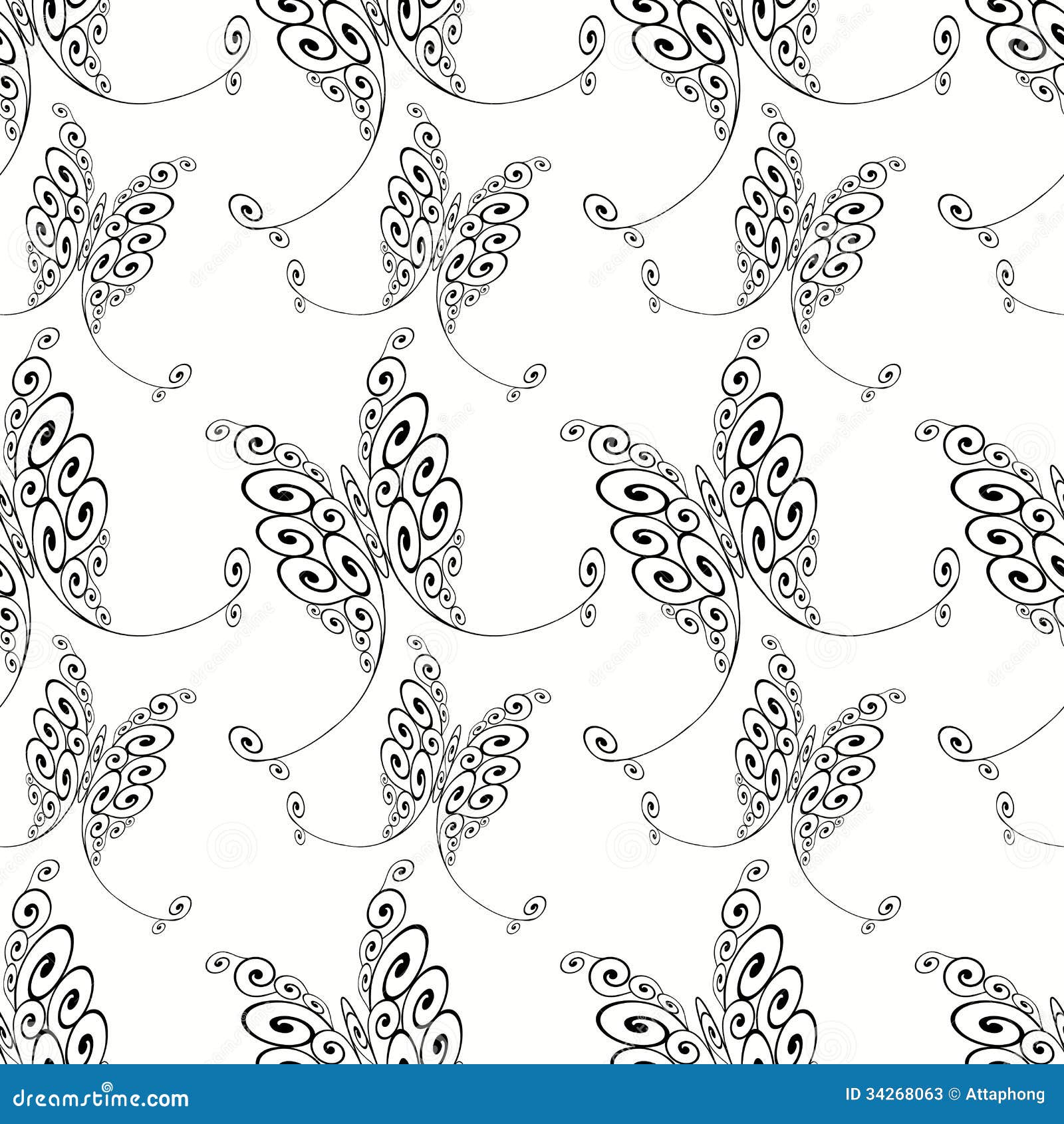 Seamless Abstract Butterflies Pattern Vector Stock Vector ...