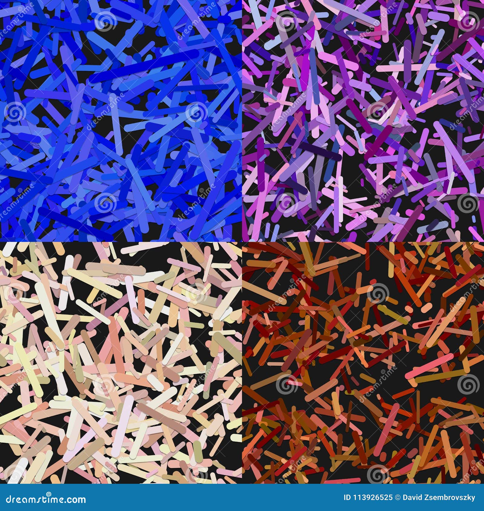 Seamless Abstract Chaotic Rotated Stripe Pattern Background Set ... Seamless Abstract Chaotic Rotated Stripe Pattern Background Set ...