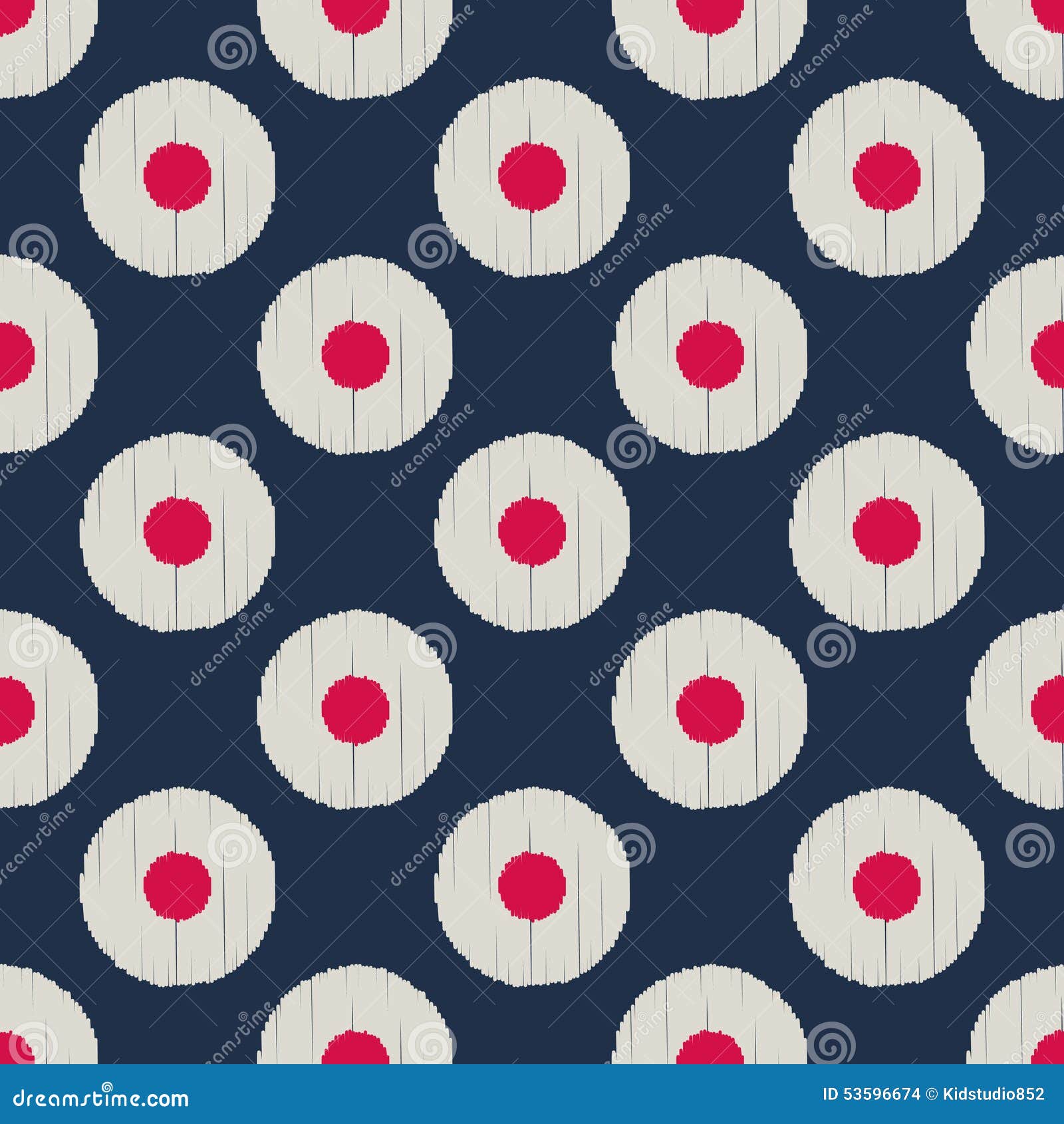Seamless Abstract Circle Dots Pattern Stock Vector - Illustration of ...