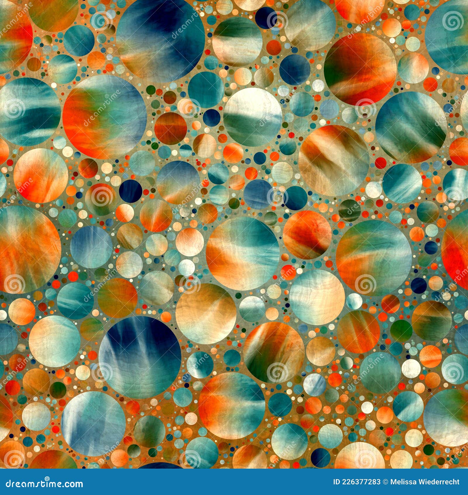 Seamless Abstract Circle Geo Pattern for Surface Print Stock Image ...