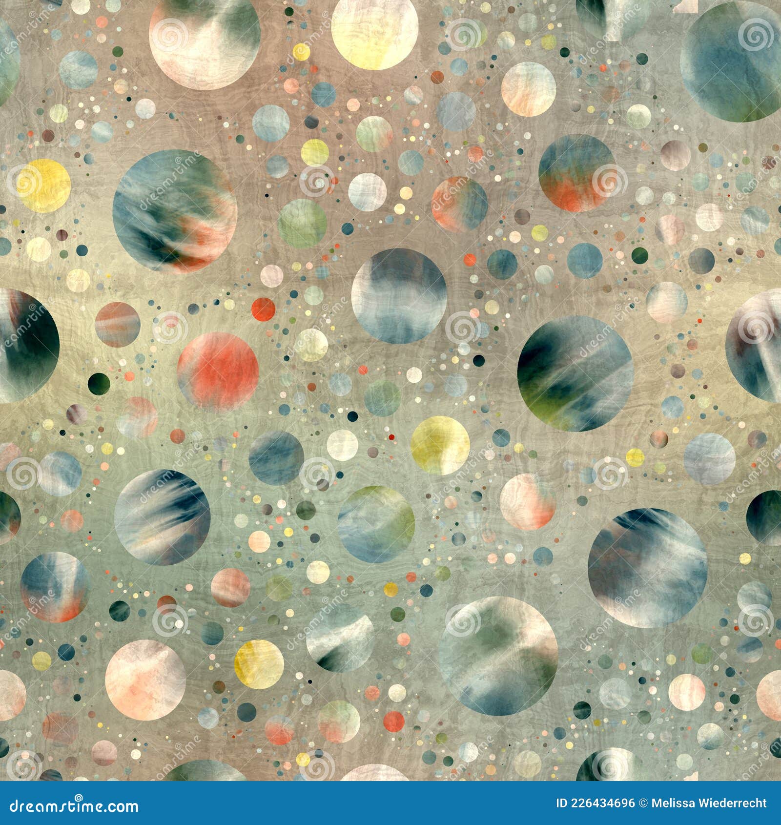 Seamless Abstract Circle Geo Pattern for Surface Print Stock ...